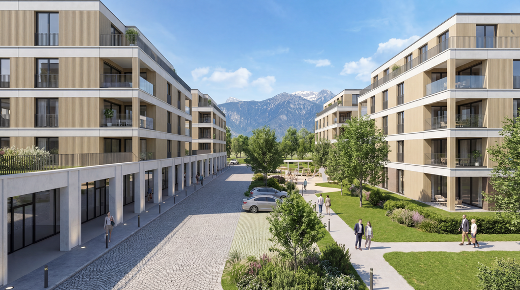 À louer - Appartements neufs de 4.5 pièces avec terrasse plein sud ...